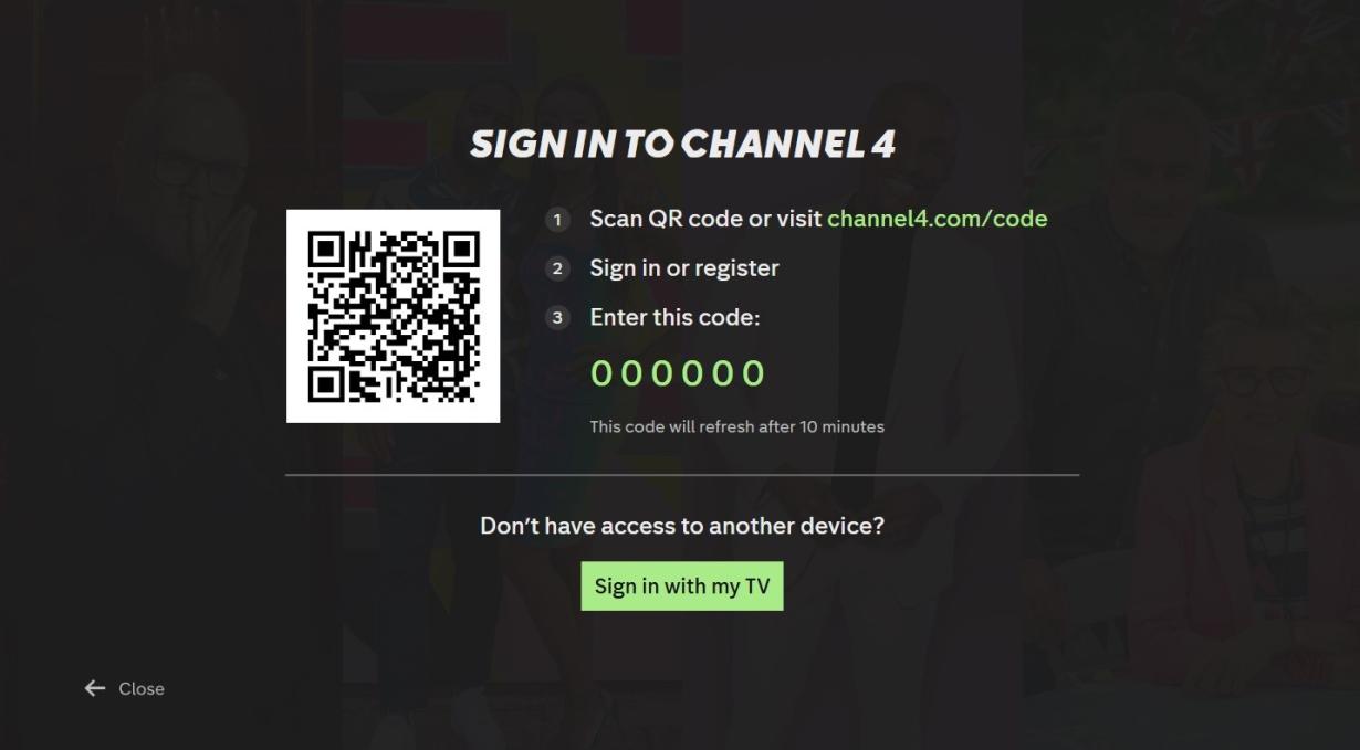 How do I sign into Channel 4 streaming on my TV? | Channel 4
